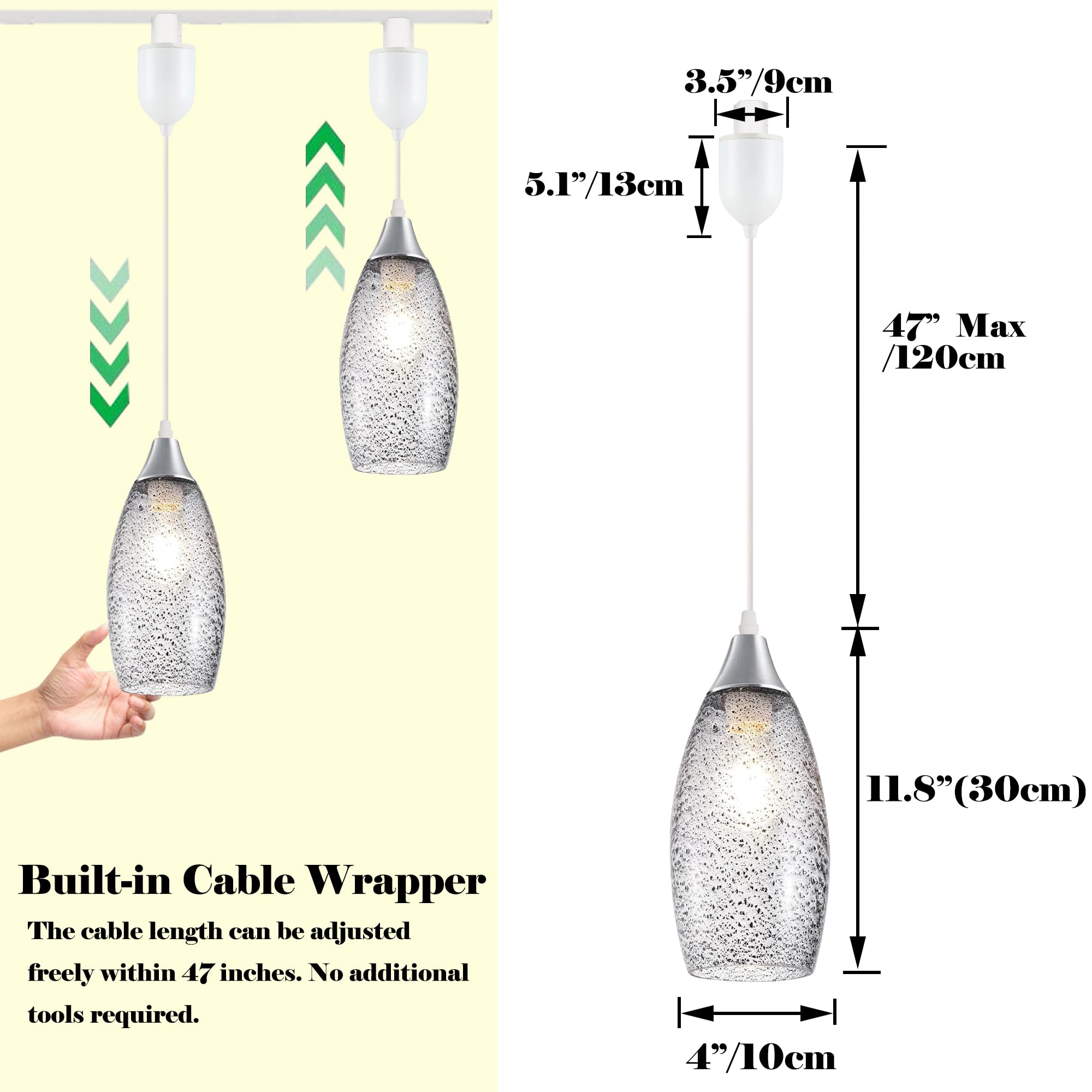 Track Lighting Art Glass
