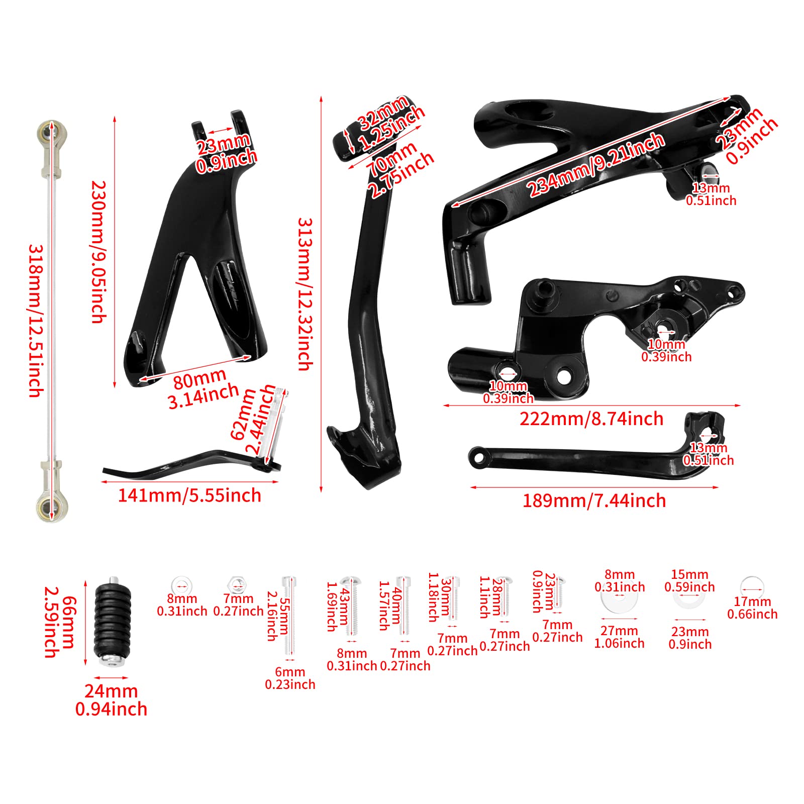 Snapklik.com : Forward Controls Complete Kit Levers Linkages Fit For ...