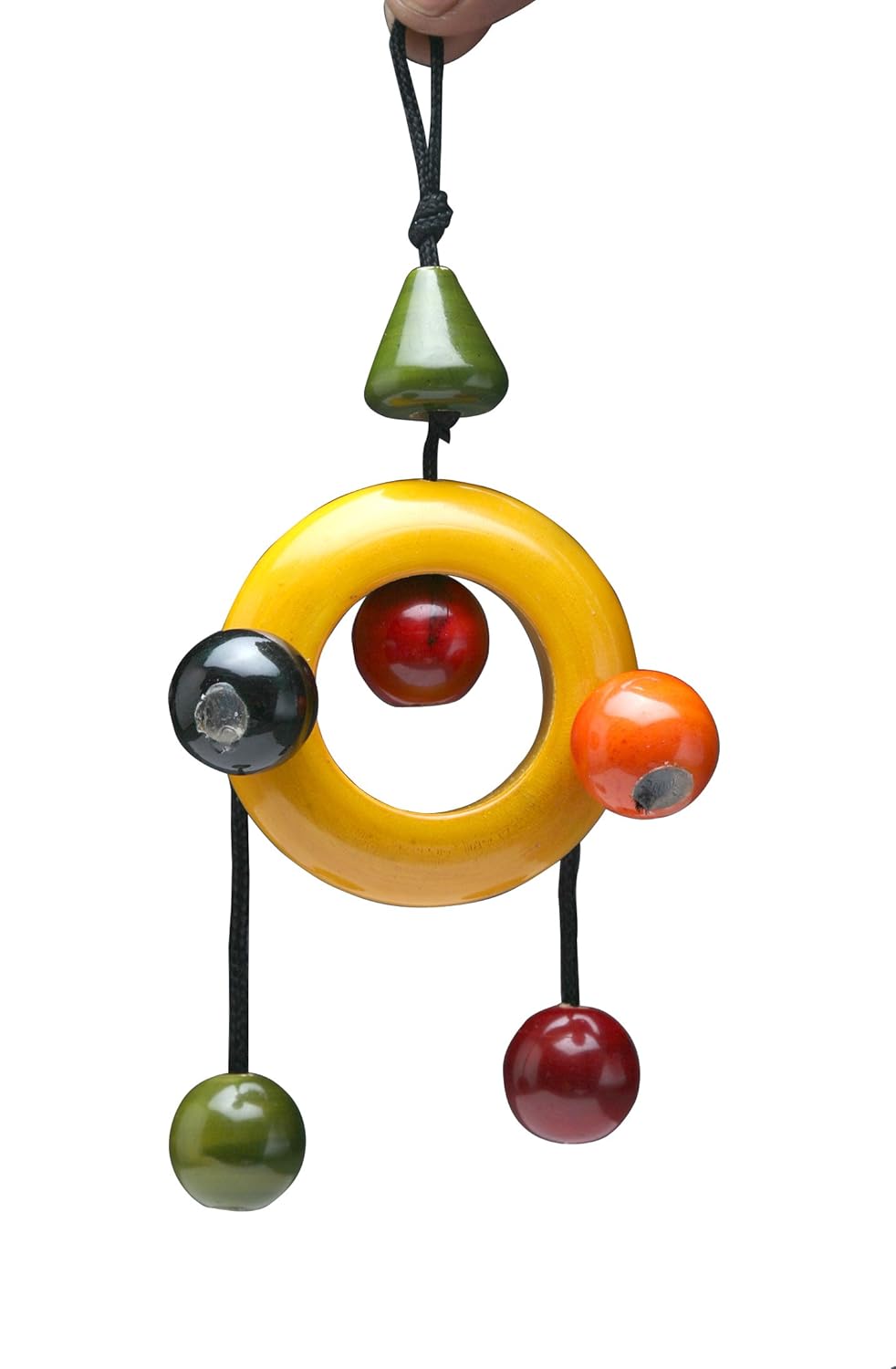 MAYA ORGANIC Handcrafted Wooden Dangler : Ring Dangler : Amazon.in ...