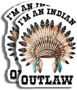 Amazon.com - Native American Stickers - Tribal Feather Headdress - I'm ...