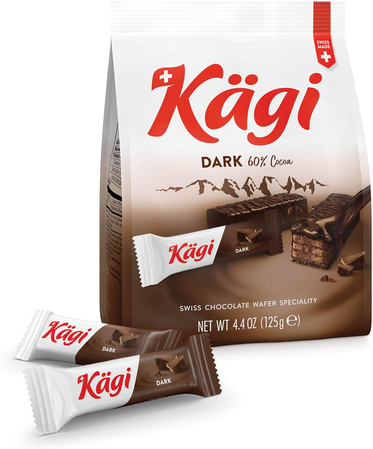 KAGI Mini Swiss Dark Chocolate Wafers - 125g - Pure Authentic Homemade ...