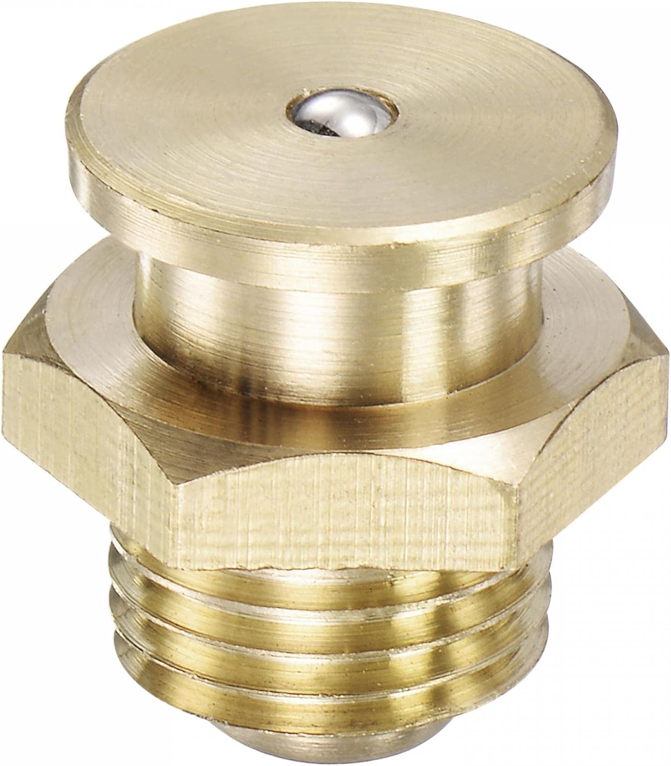 uxcell Brass Push Button Grease Oil Cup 1/4-14G Male Thread 0.63 ...