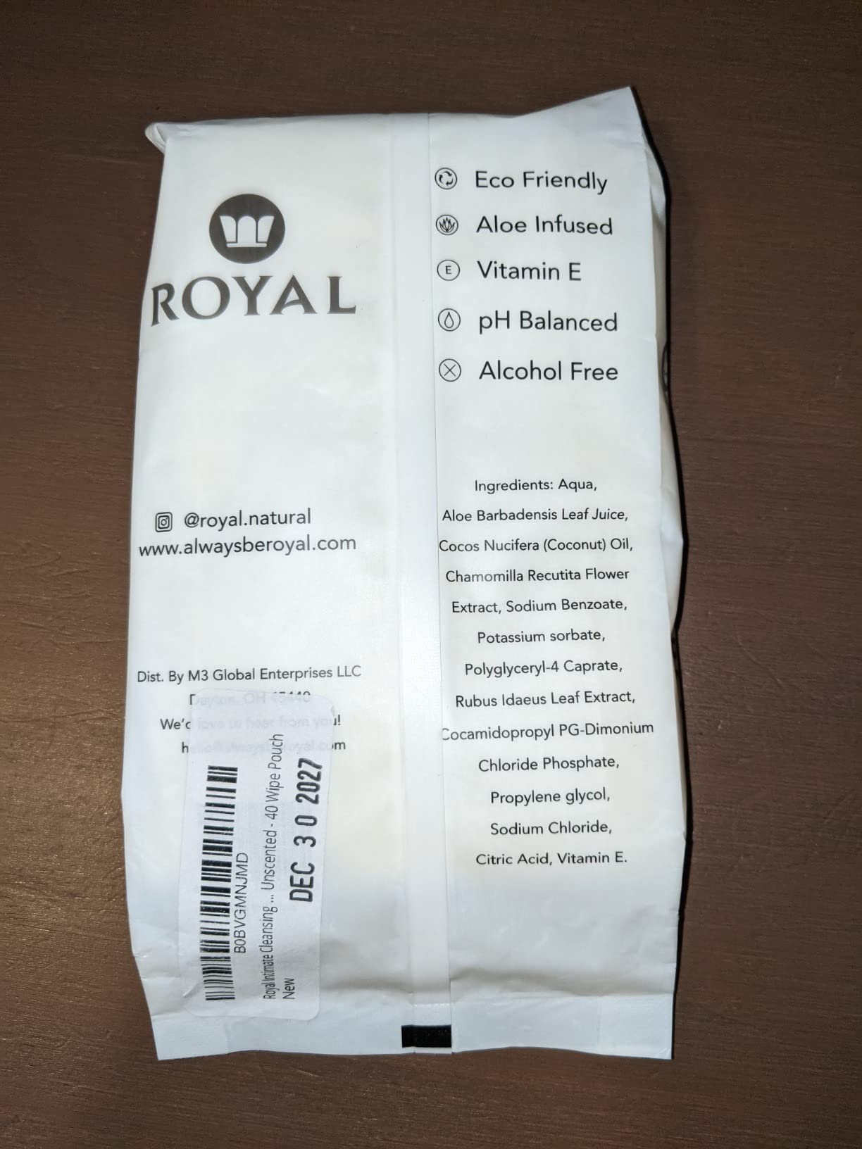 Amazon.com: Royal Intimate Cleansing Feminine Wipes for Vaginal Hygiene ...