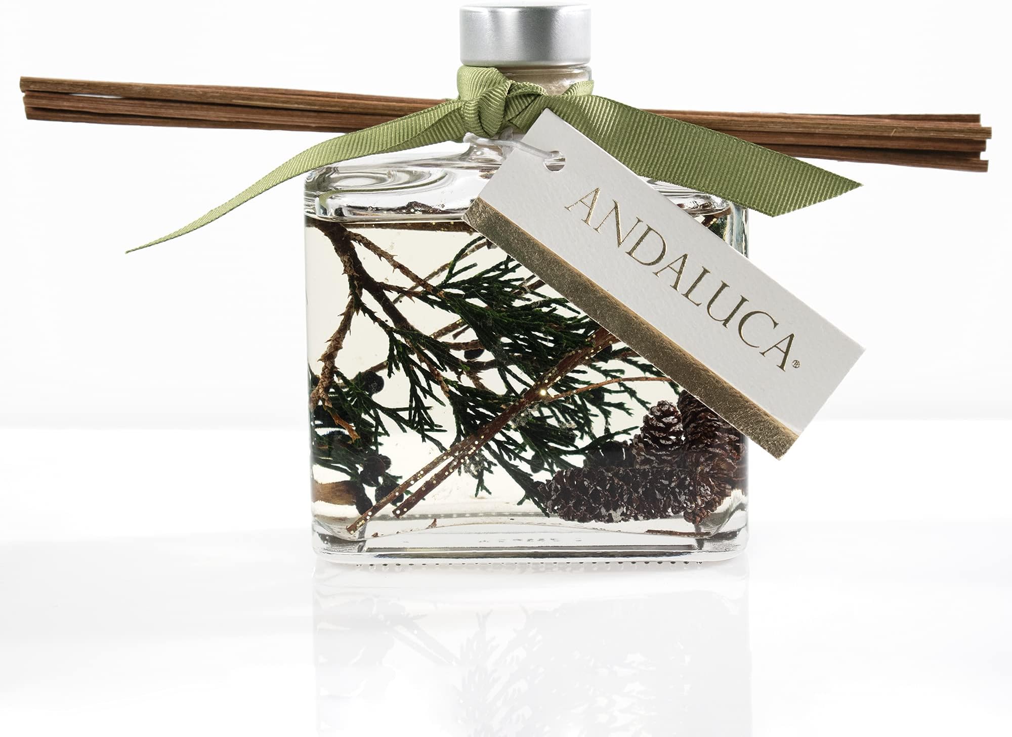 Amazon.com: ANDALUCA Evergreen Pine Botanical Reed Diffuser | 7.5 fl oz ...
