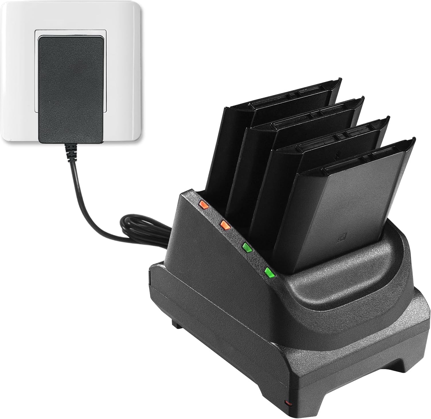 Amazon.com: 4-Slot Battery Charger for Zebra TC51 TC52 TC56 TC57 TC52x ...