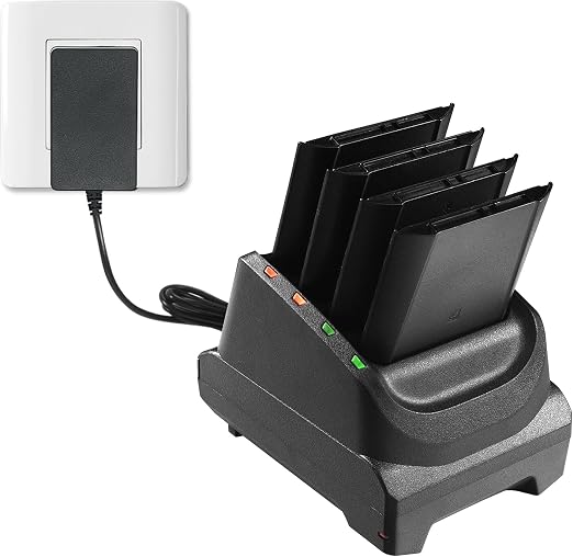 Amazon.com: 4-Slot Battery Charger for Zebra TC51 TC52 TC56 TC57 TC52x ...