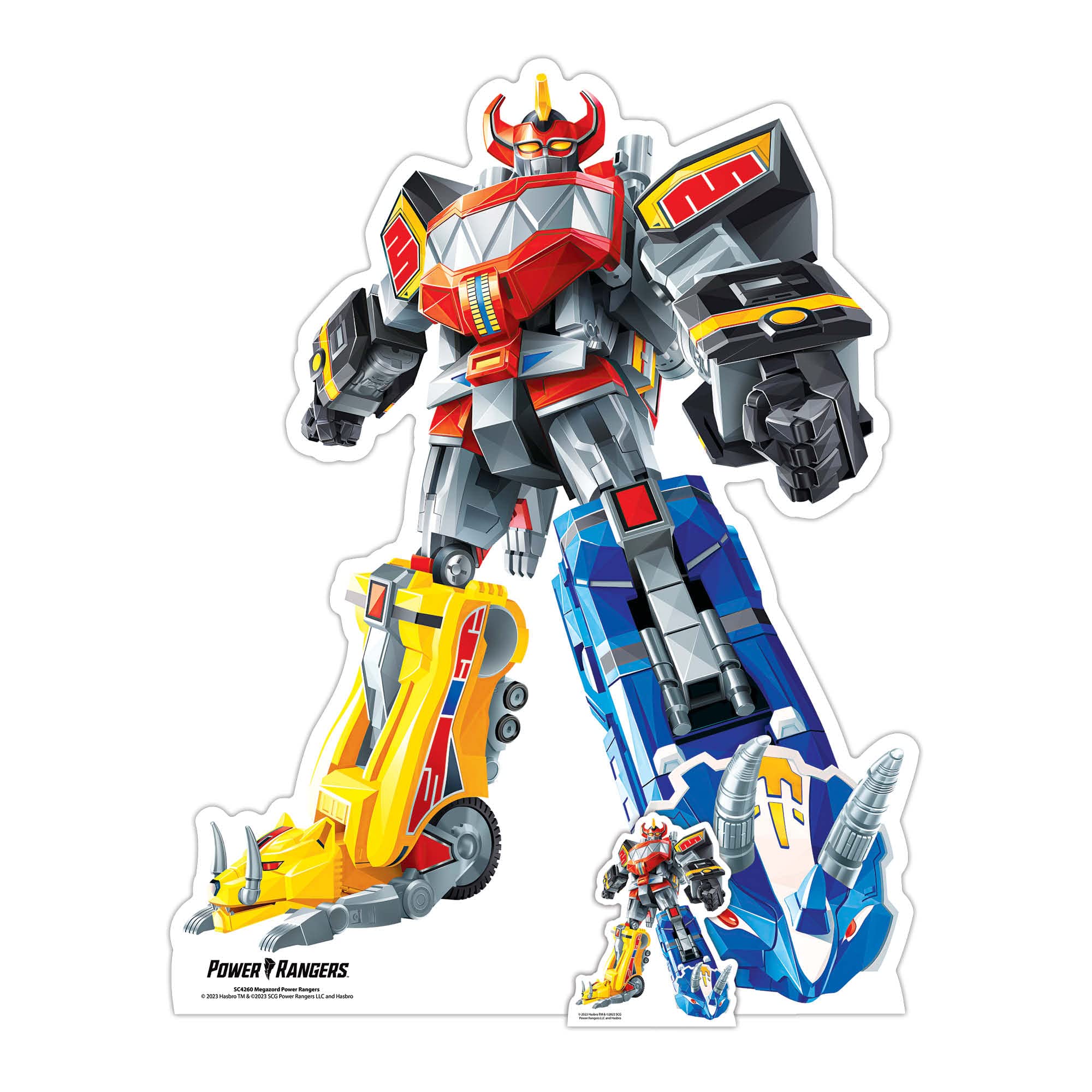Star Cutouts SC4260 Megazord (Power Rangers) Star Mini Small Cardboard ...