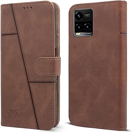 Pikkme Vivo Y21 2021 Flip Cover Leather Finish Wallet Back Case for ...