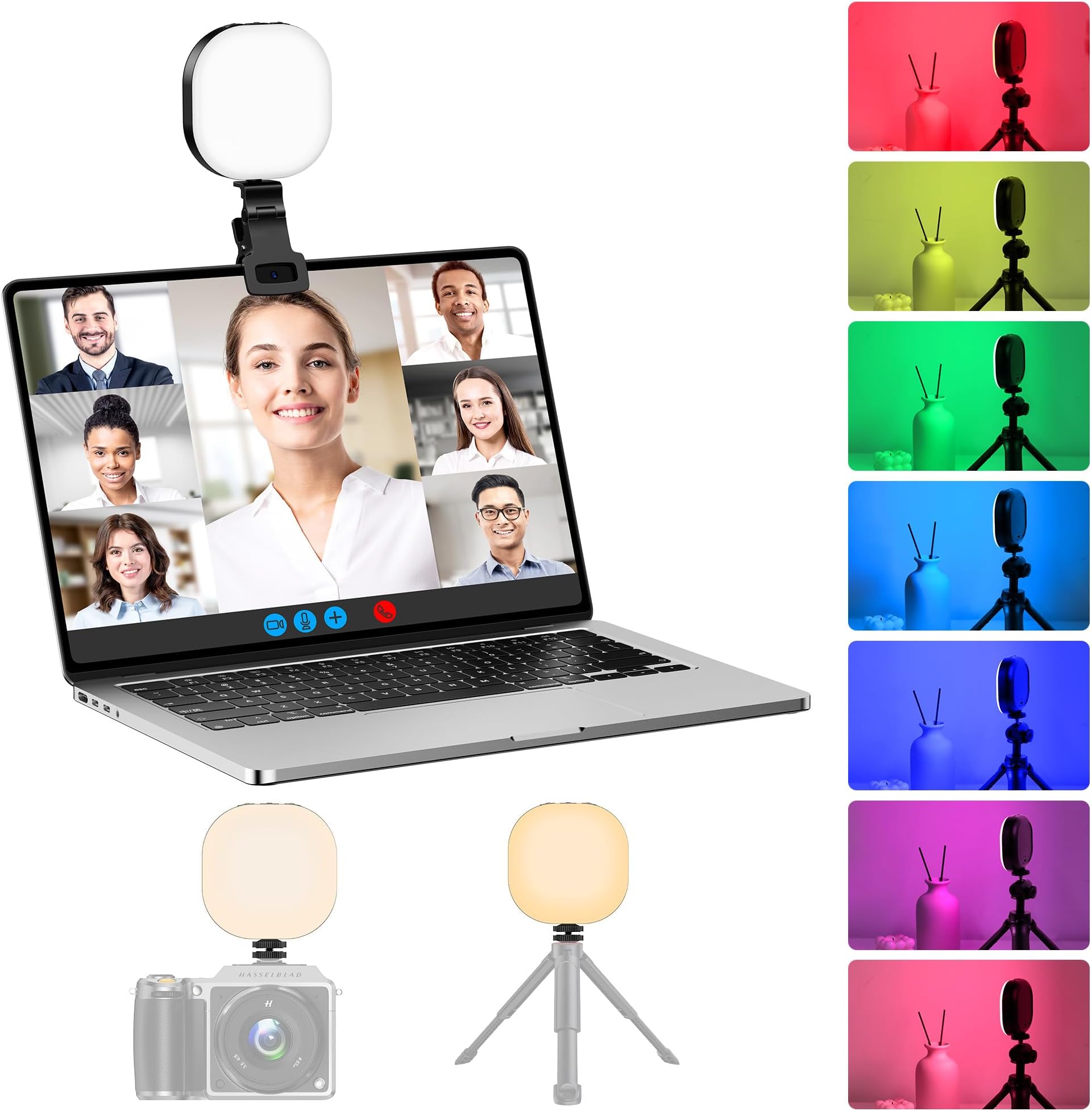 Amazon.com : ATUMTEK RGB Video Light, Portable LED Camera Light, Live ...