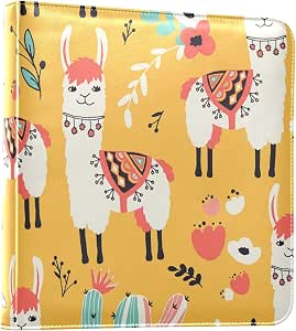 Amazon.com: Kjovgcb 3 Ring Binders Photo Album, DIY PU Leather Cover ...