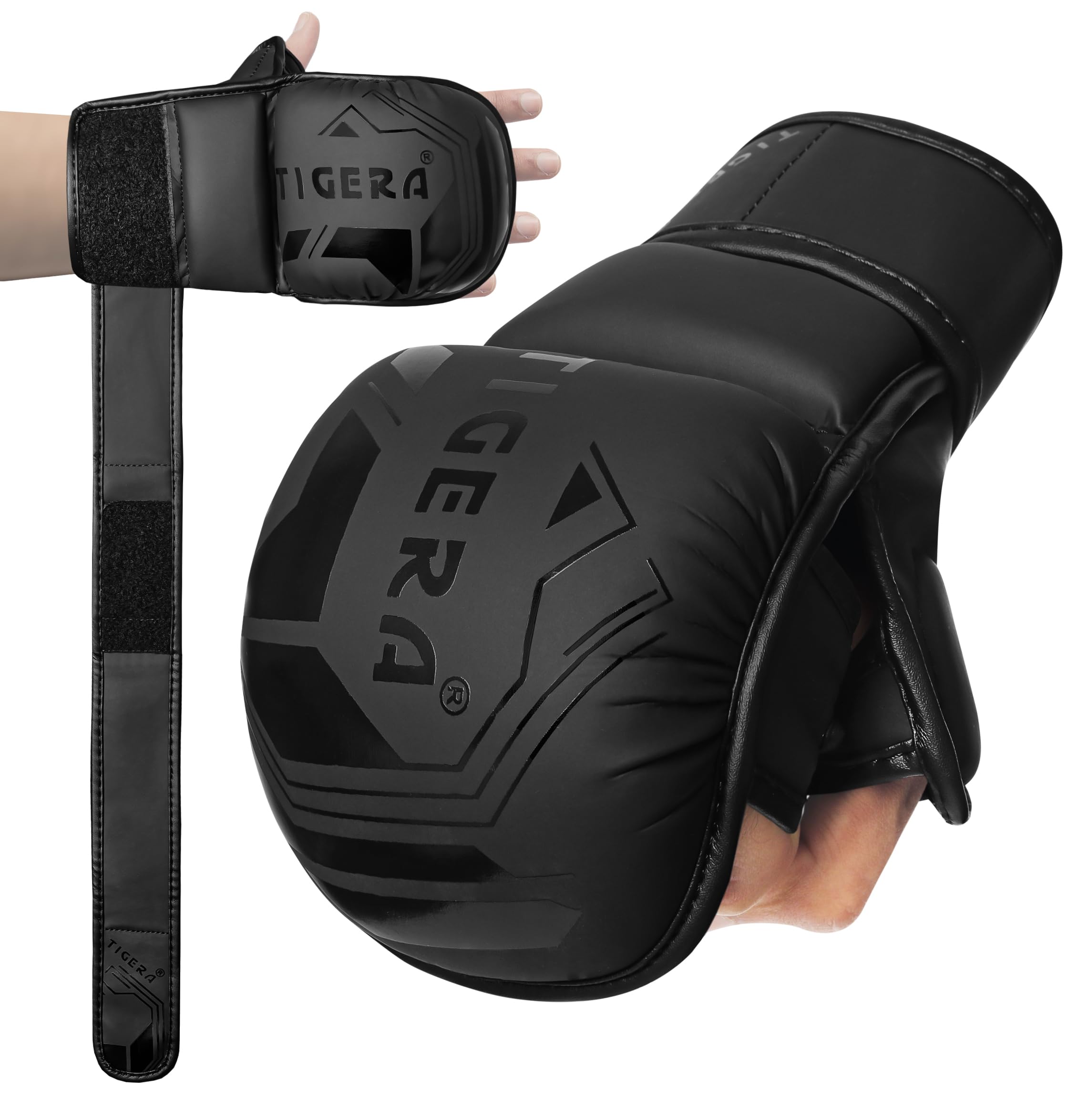 Rdx - Hybrid Open Palm Design For Combat Sports Mma Sparring Gloves