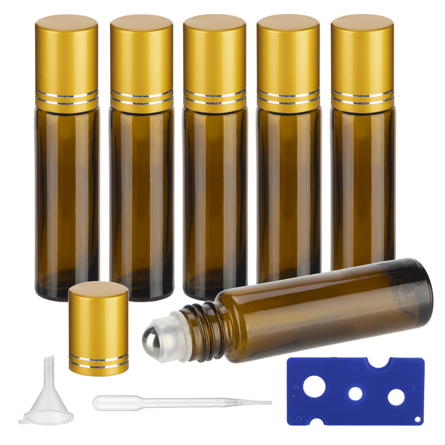 Amazon.com: GIVITASOT 10ML Essential Oil Roller Bottles, 6 Pack Amber ...