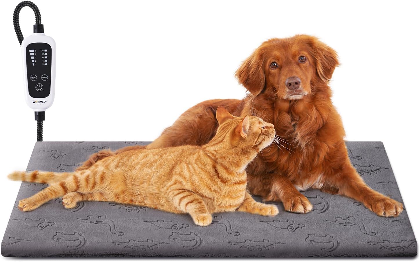 Amazon.com : Pet Heating Pad,Extremely Waterproof Heated Cat Dog Bed ...