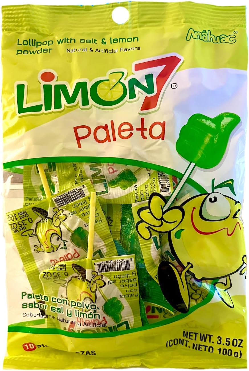 Amazon.com : Limon 7 Salt & lemon powder 100pc bag 7oz by MEXICAN CANDY ...