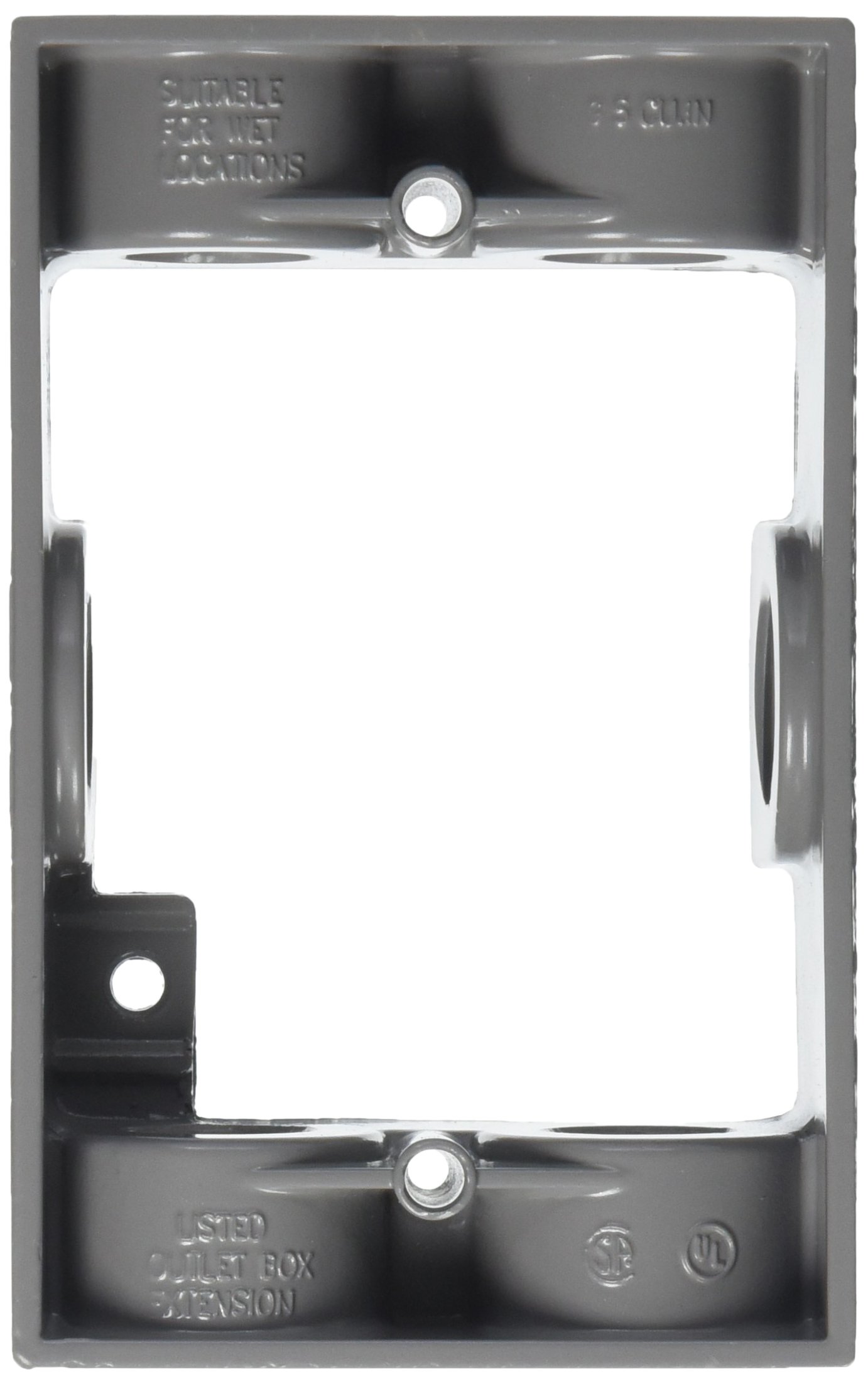 Hubbell-Bell 5400-0 Extension Adapter, 9.5 Cu-in, 5-1/2 in L X 3-1/2 in ...