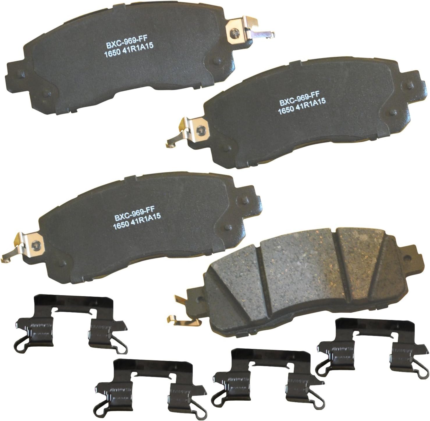 Amazon.com: BOSCH BC1393 QuietCast Premium Ceramic Disc Brake Pad Set ...