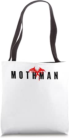 Amazon.com: Mothman Logo, Cryptid Folklore Cryptozoology Mothman Tote ...