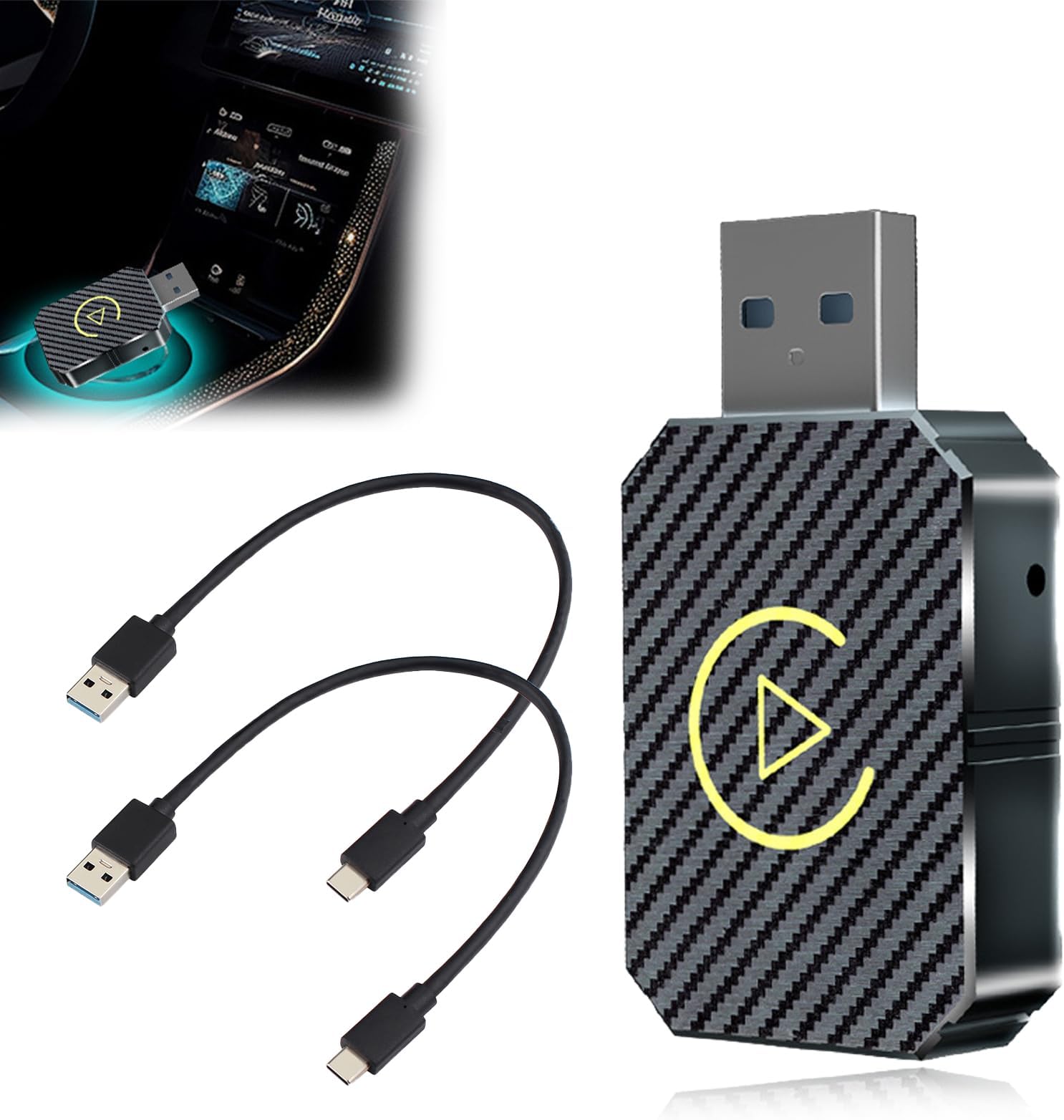 MSXTTLY Android Auto Wireless Adapter U2A-L9 2025 Wandelt Wired Android ...
