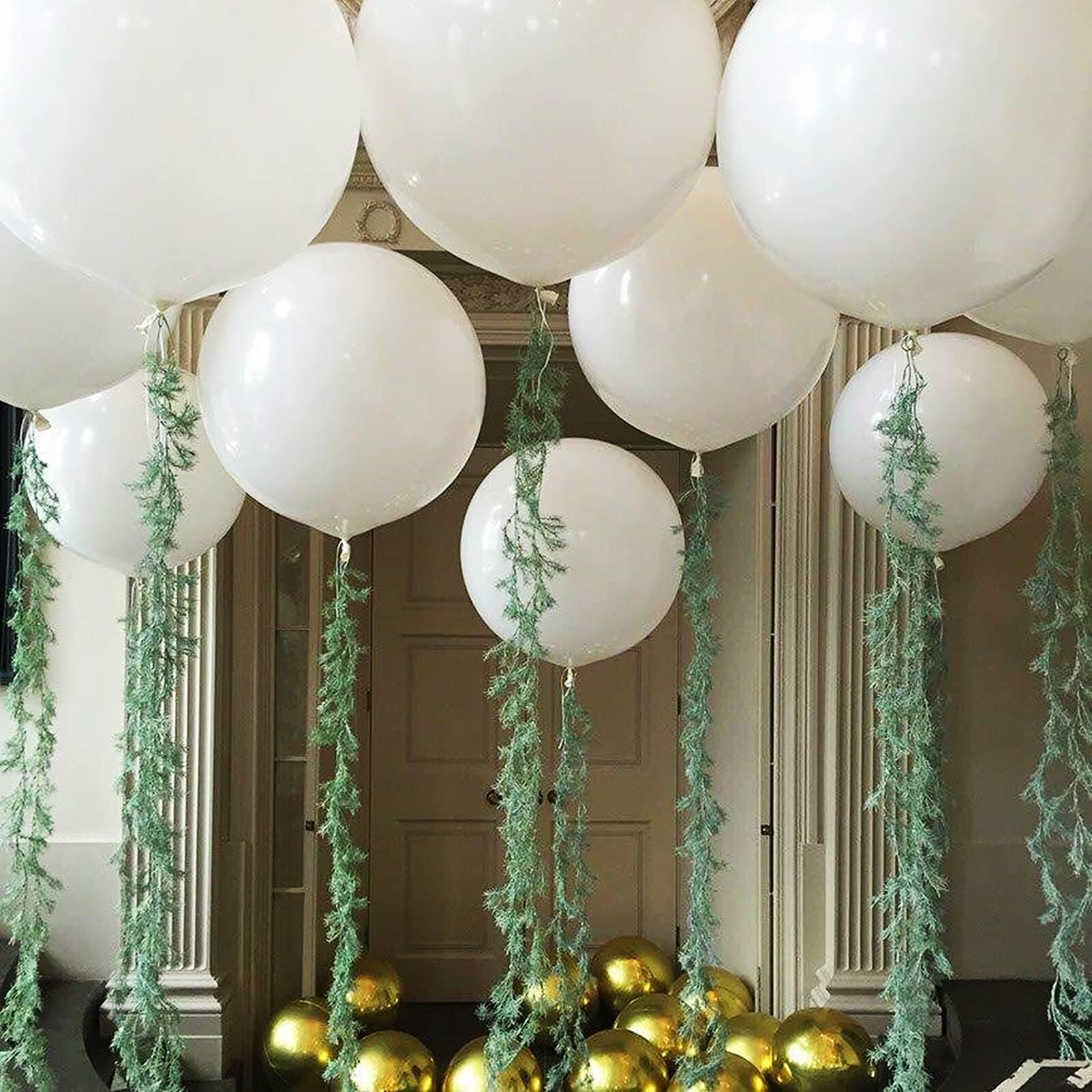 Snapklik.com : 15pcs Latex Big Balloons 24 Inch White Large Balloons ...