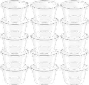 Amazon.com: XINGLIAN 4 Oz Clear Slime Foam Ball Storage Containers with ...