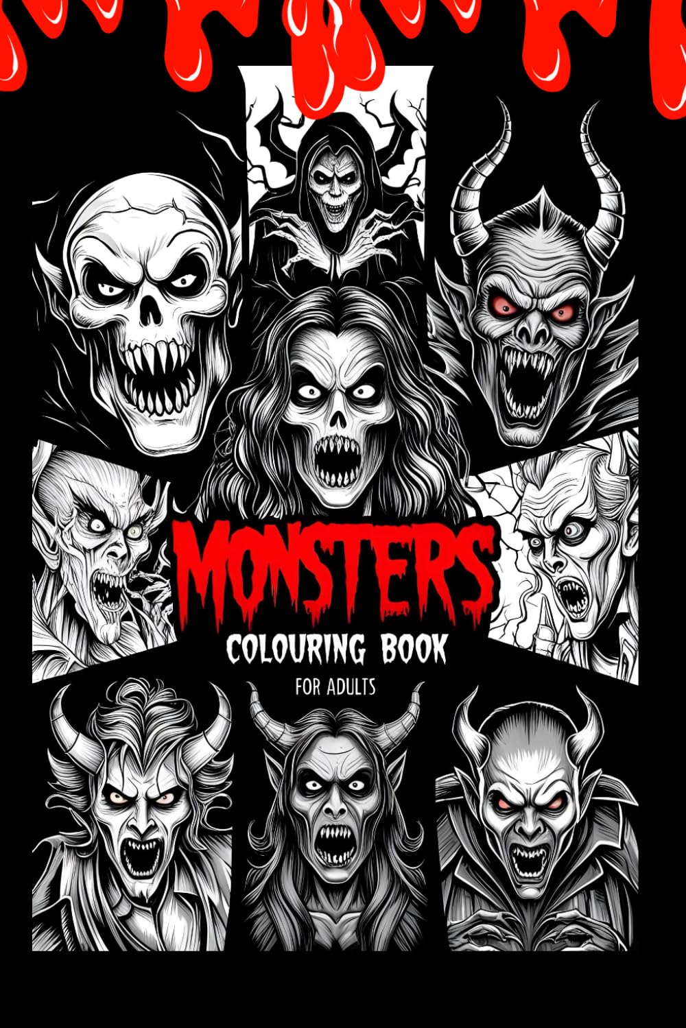 Monster colouring book for adults: Amazon.co.uk: Beckett, Jason ...