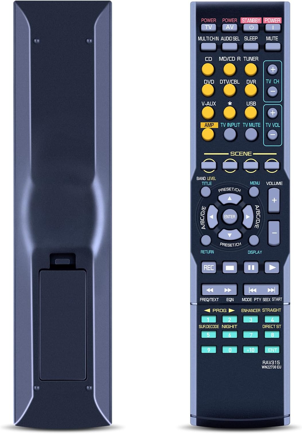Amazon.com: RAV315 Replace Remote Control fit for Yamaha AV Receiver ...