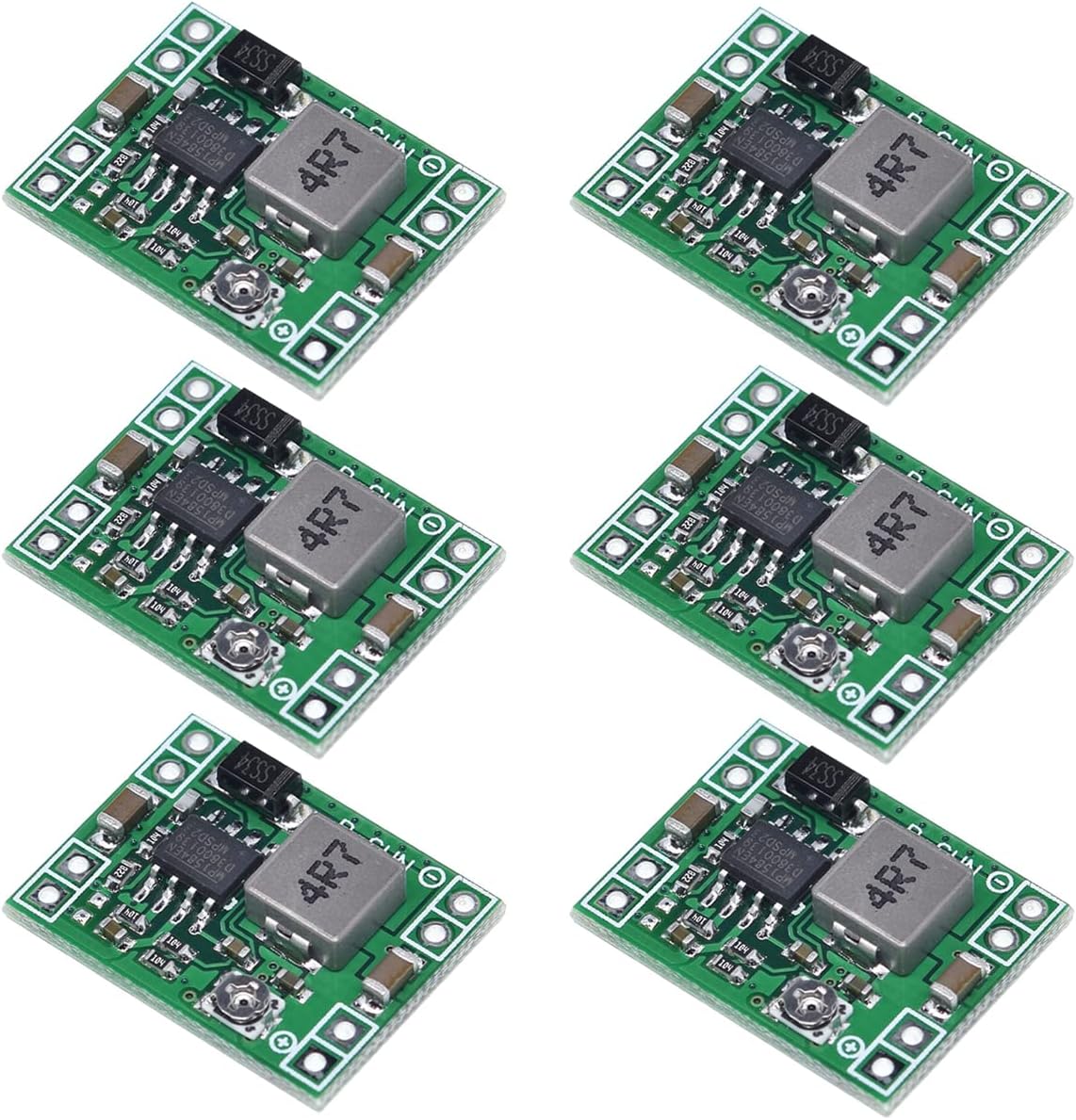 DollaTek 10Pcs MP1584EN Ultra Small DC-DC 3A Power Step-Down Adjustable ...