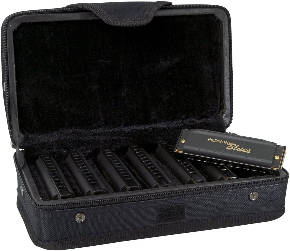 Amazon.com: Hohner PBH7 Piedmont Blues Harmonica Set - 7-Pack : Musical ...