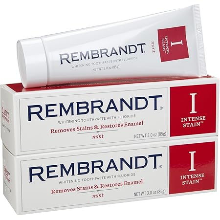 Amazon.com: Rembrandt Intense Stain Toothpaste, Mint, 3 Ounce, 2-pack ...
