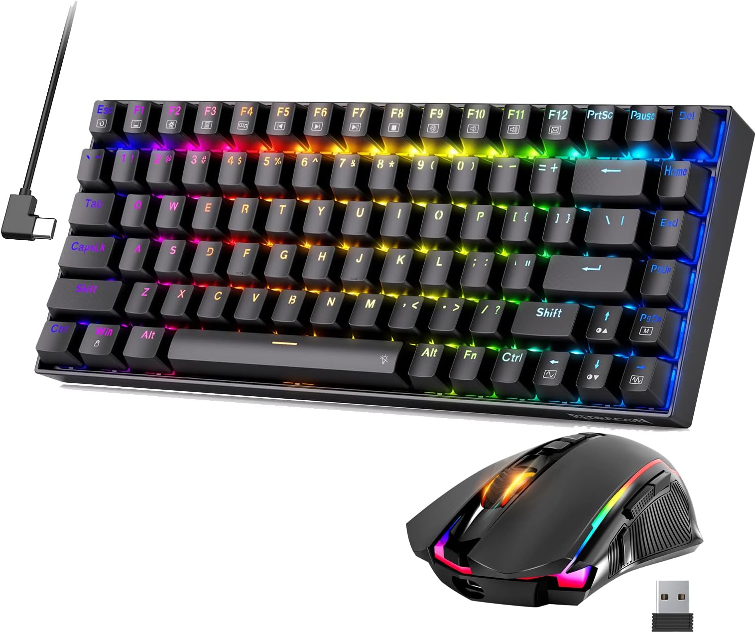Amazon.com: Redragon K629-RGB Mechanical Gaming Keyboard and M910-KS ...