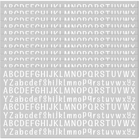 Amazon.com: 10 Sheet Small Letter Stickers, 1/2 Inch Self Adhesive ...