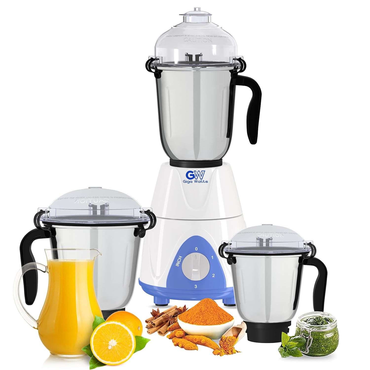 GIGAWATTS 1000W All-in-One Mixer Grinder Blender Heavy Duty Industrial ...