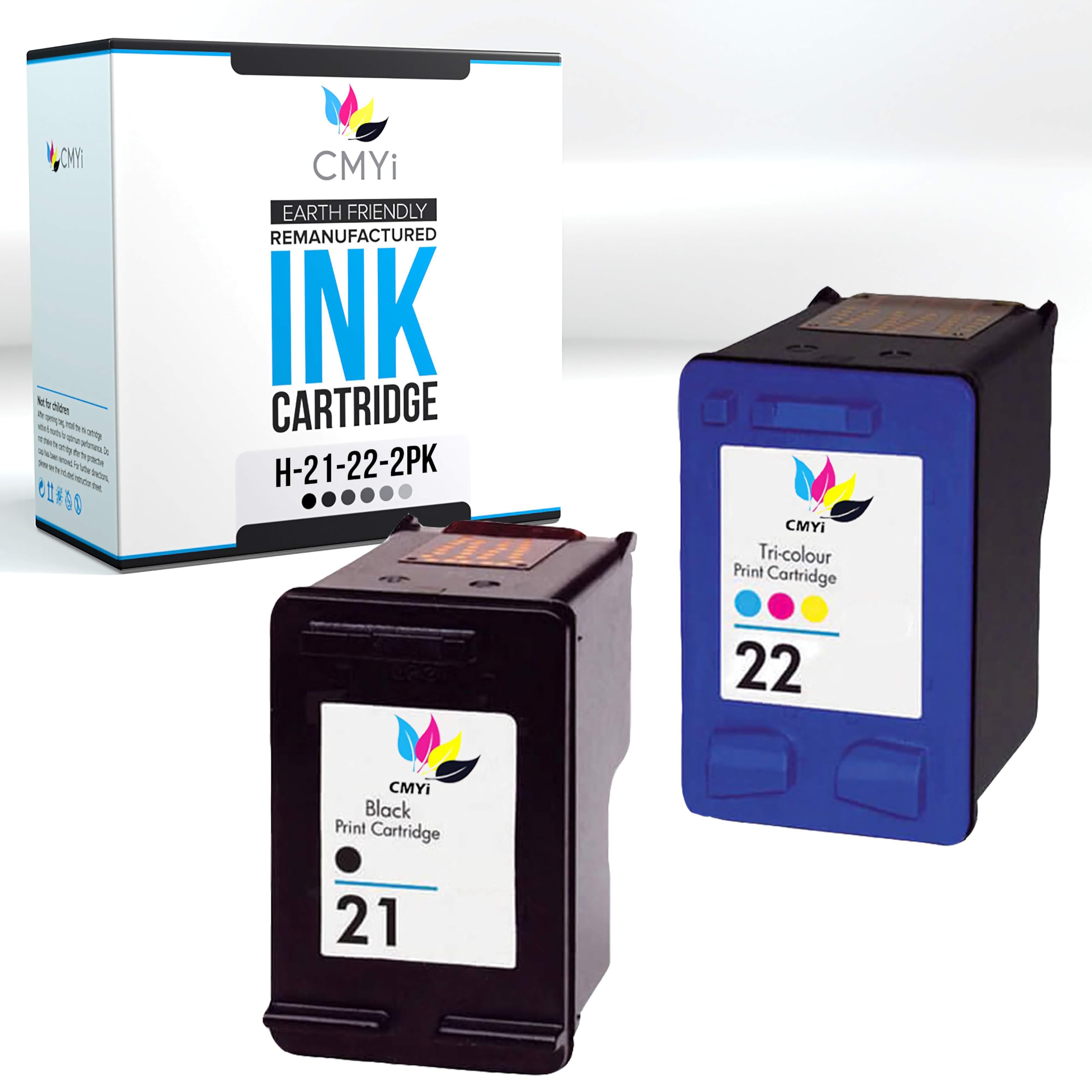 Amazon.com: CMYi 21 22 Replacement Combo Pack Ink Cartridges for HP ...