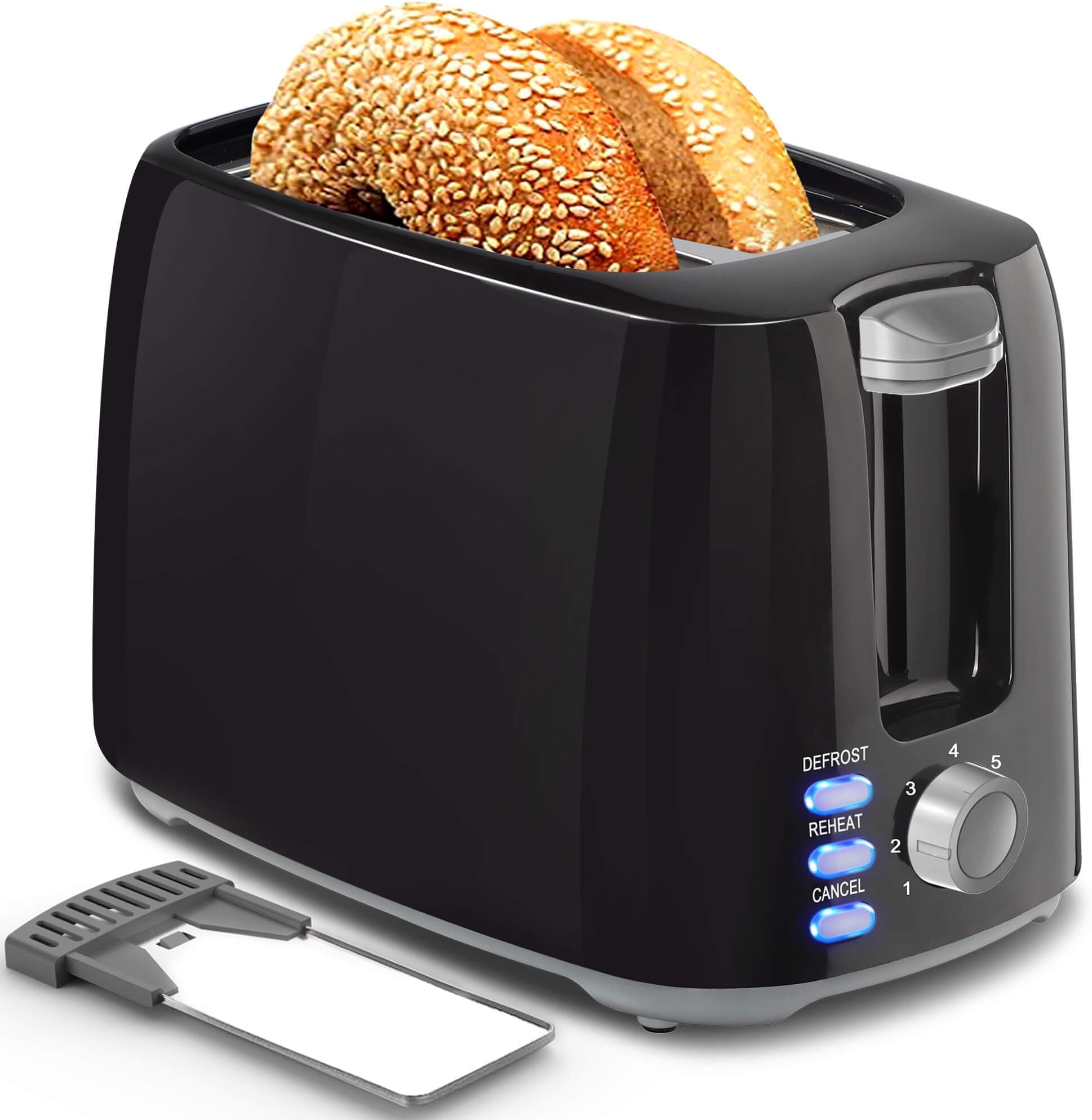 Amazon.com: Betty Crocker 2-Slice Cool Wall Toaster, Black, BC-2605CB ...