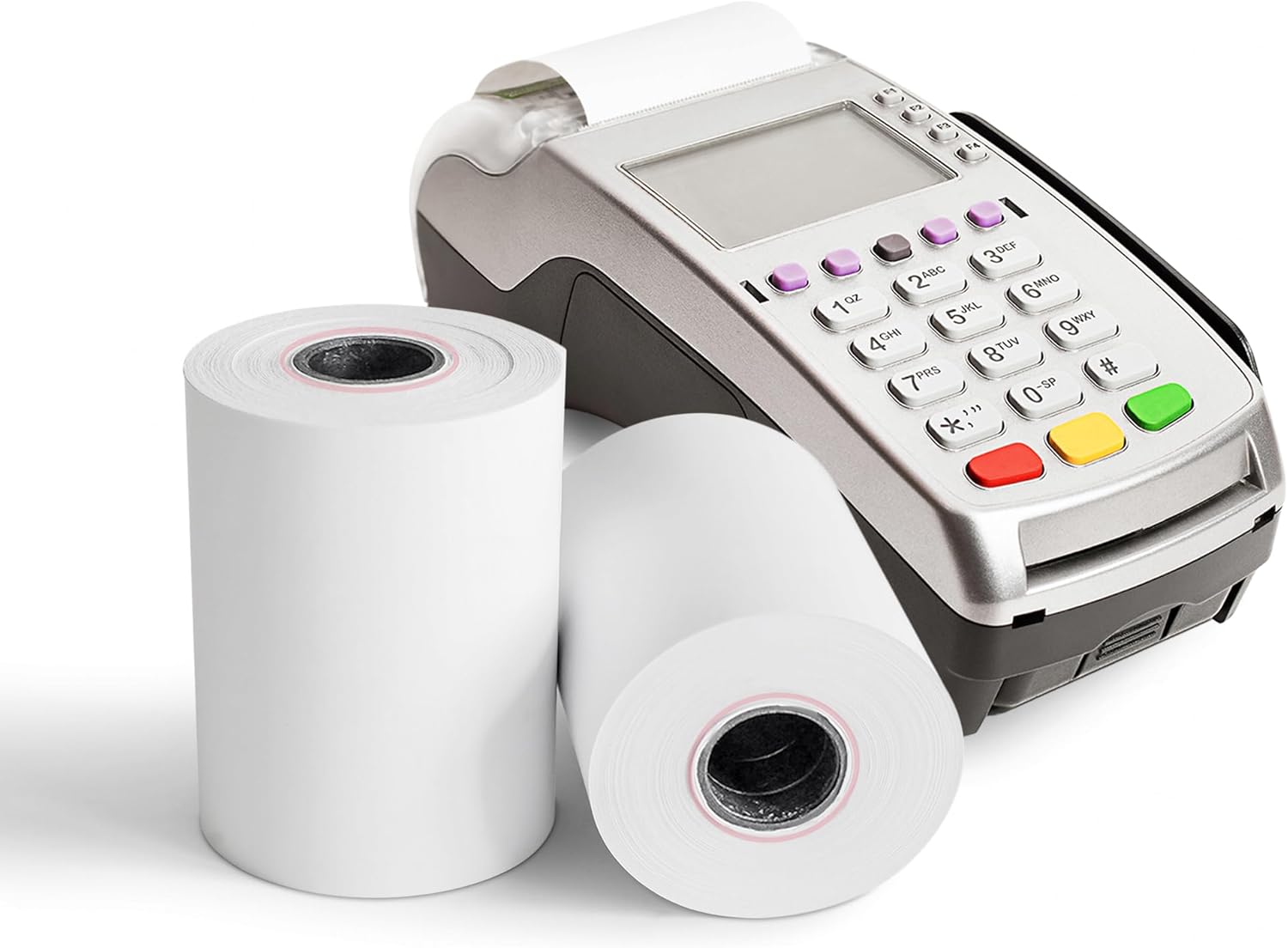 Kapco 100 x Thermal Rolls [57 x 40mm] | White Paper Till Rolls for Cash ...