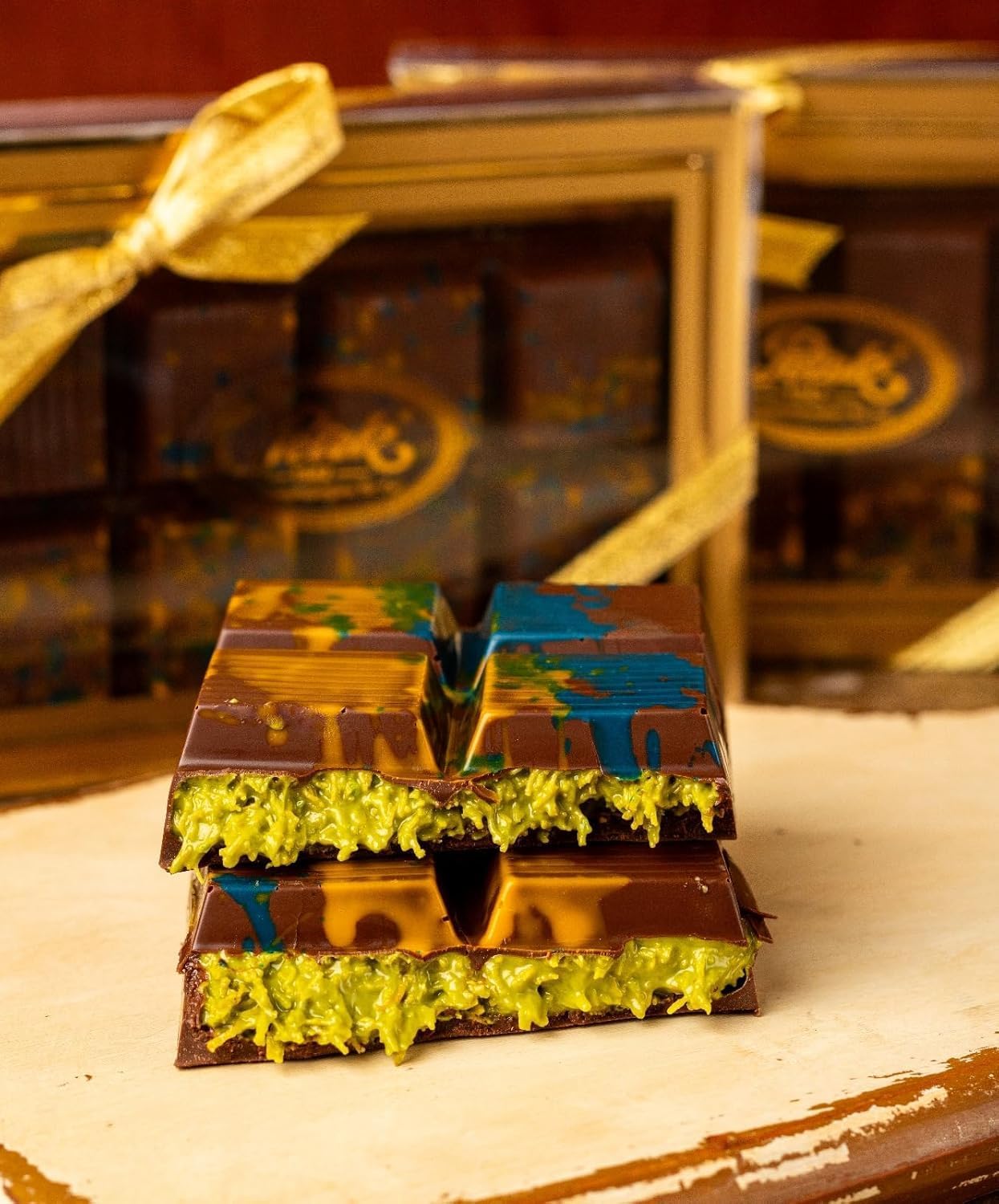 Petek1942,Dubai Chocolate,Dubai Chocolate Bar Pistachio Knafeh,Dubai Kunefe Chocolate with ...