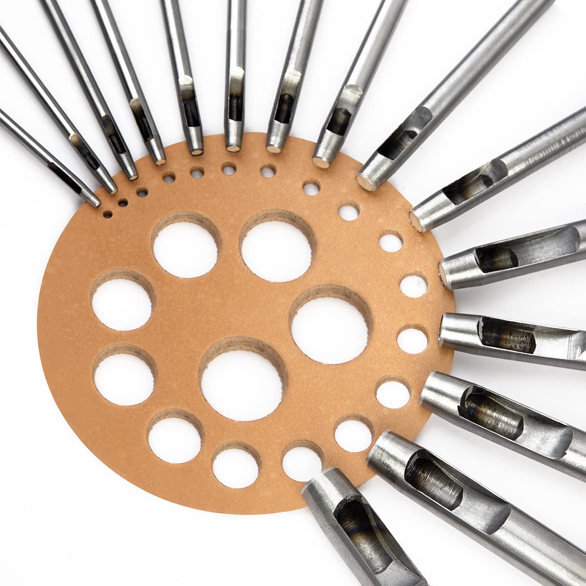 Snapklik.com : WUTA 6Pcs Hollow Punch Leather Hole Cutter 1mm-5mm Round ...