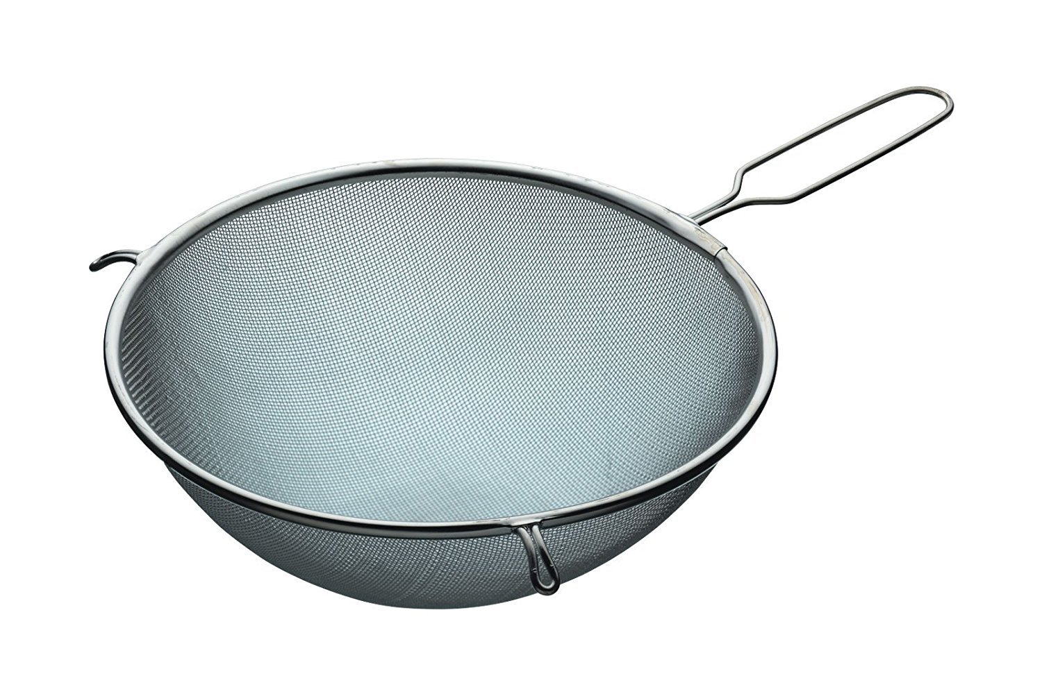 KitchenCraft Extra Large Sieve with Handle, Tin-Coated Metal, 24 cm ...