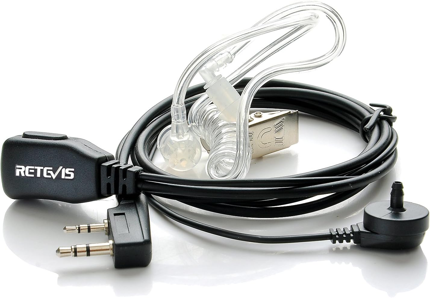 Amazon.com: Retevis 2 Pin PTT Mic Covert Acoustic Headset Compatible ...