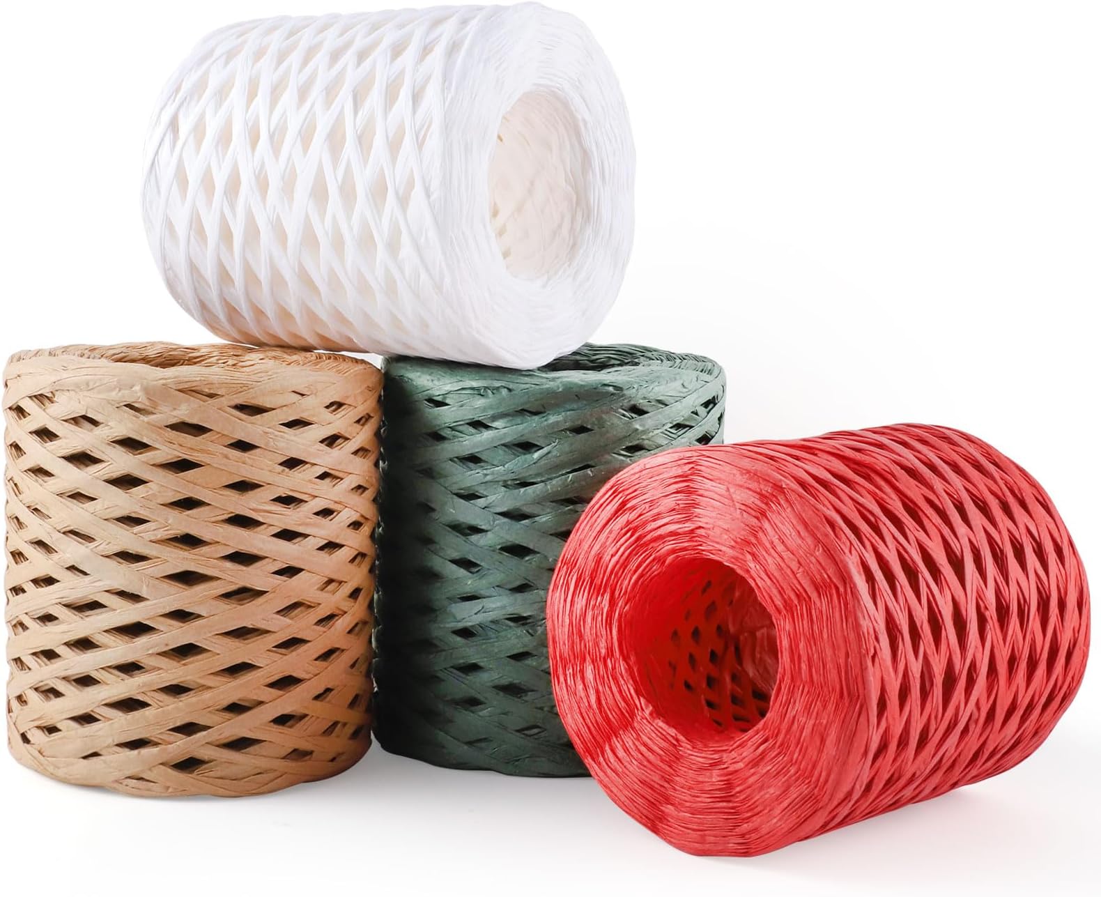 Amazon.com: plantactic Raffia Paper Ribbon for Gift Wrapping/DIY ...