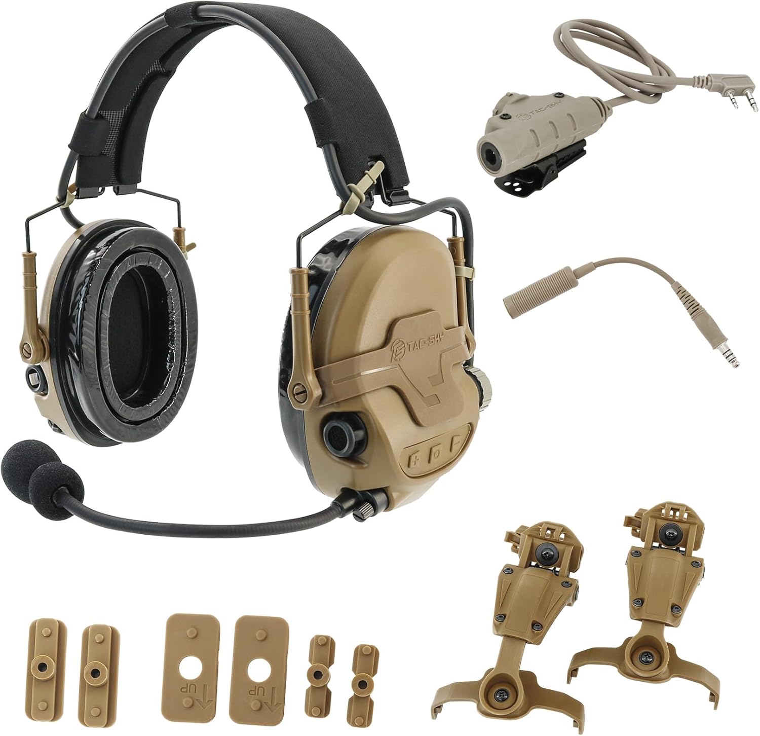 Amazon.com: HHEARFALCOM TAC700 Tactical Headset Hearing Protection ...