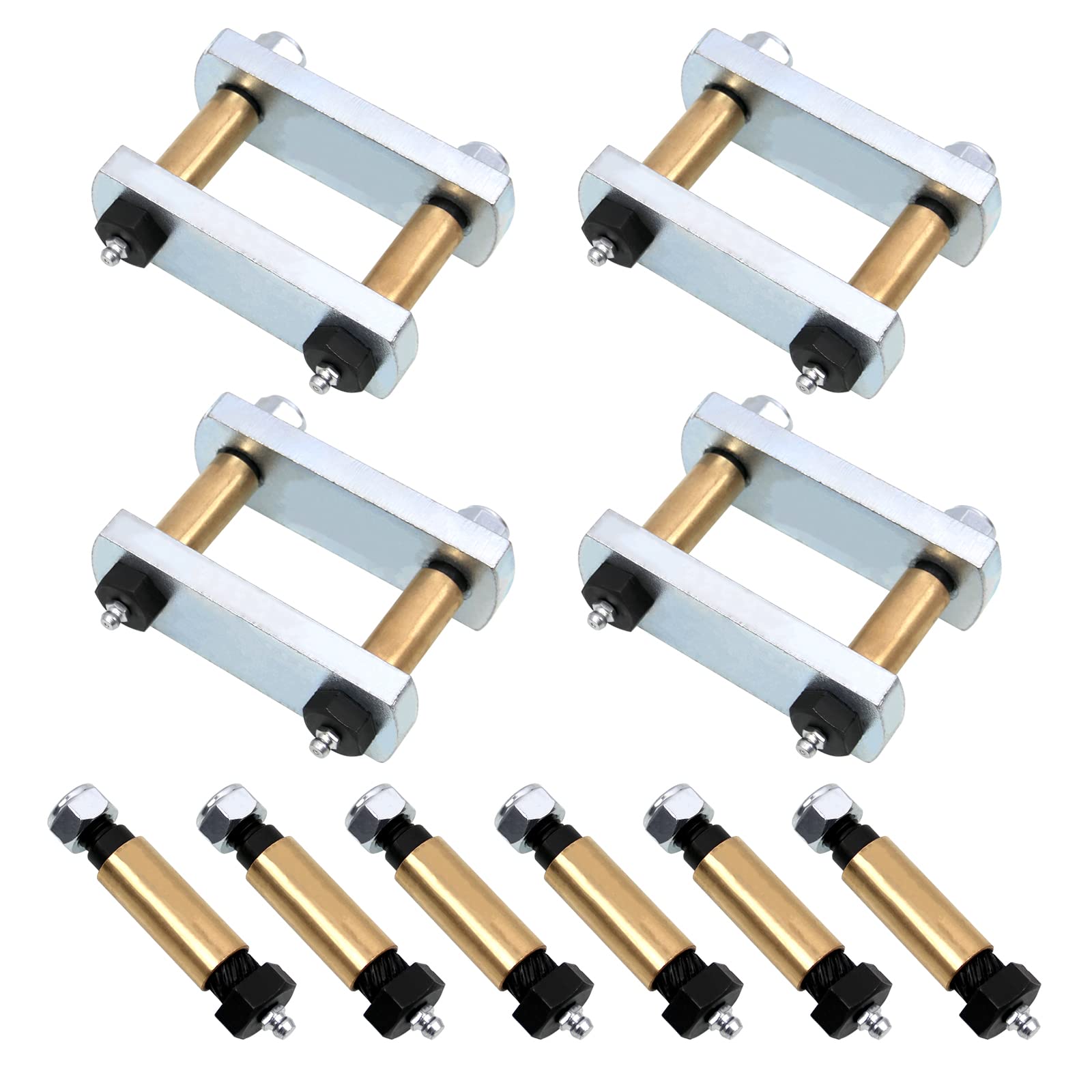 Amazon.com: Sporacingrts Heavy Duty Shackle Upgrade Kit Trailer Shackle ...