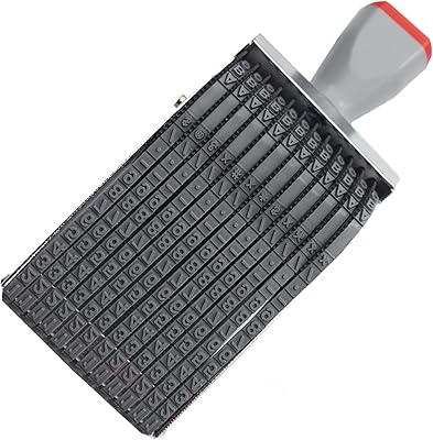 ZENG 12-Digit Adjustable Roller Stamp - Customizable Barbados | Ubuy