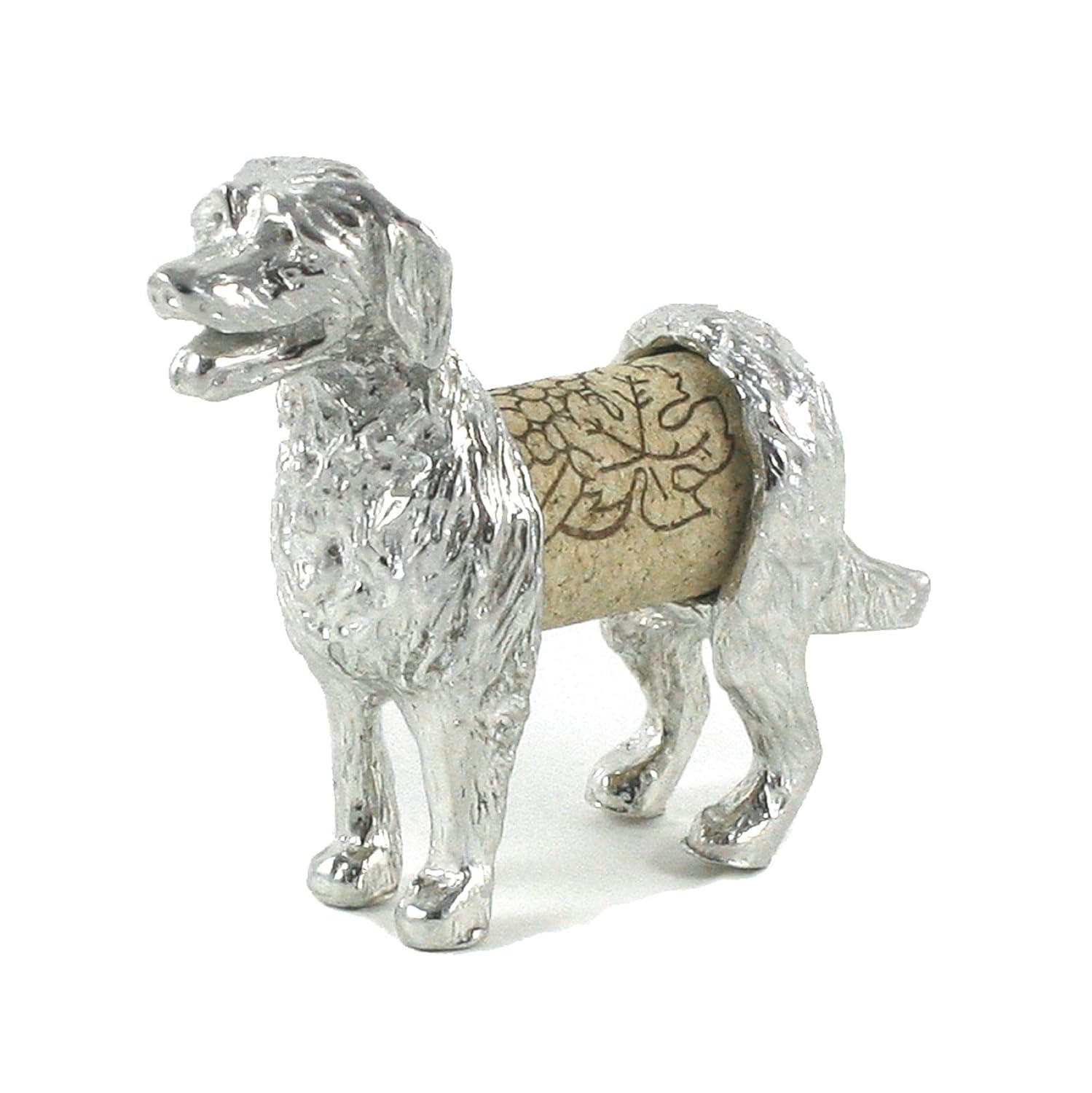 Amazon.com: Retriever Dog Sculpture - Changeable Wine Cork Display Gift ...