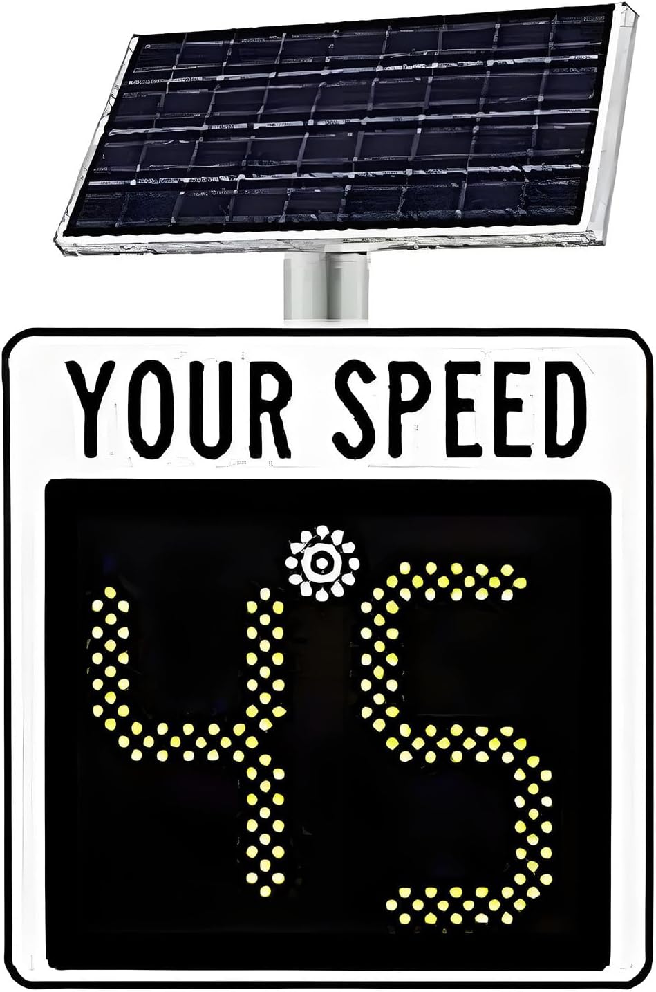 Amazon.com: TozMvi 24'' Radar Speed Display Sign,Flashing Speed Limit ...