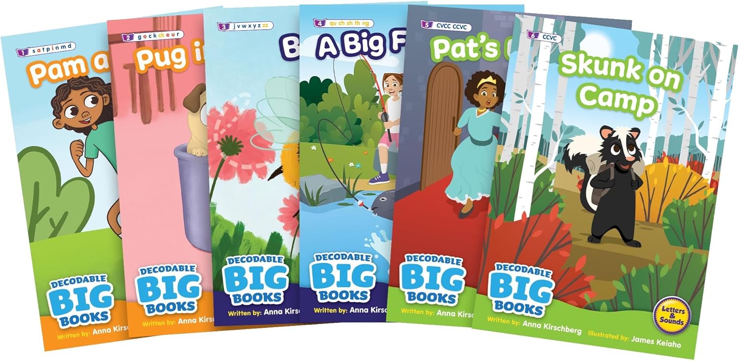 Amazon.com: Beanstalk Books: Decodable Big Books Fiction - 6 XL Books ...