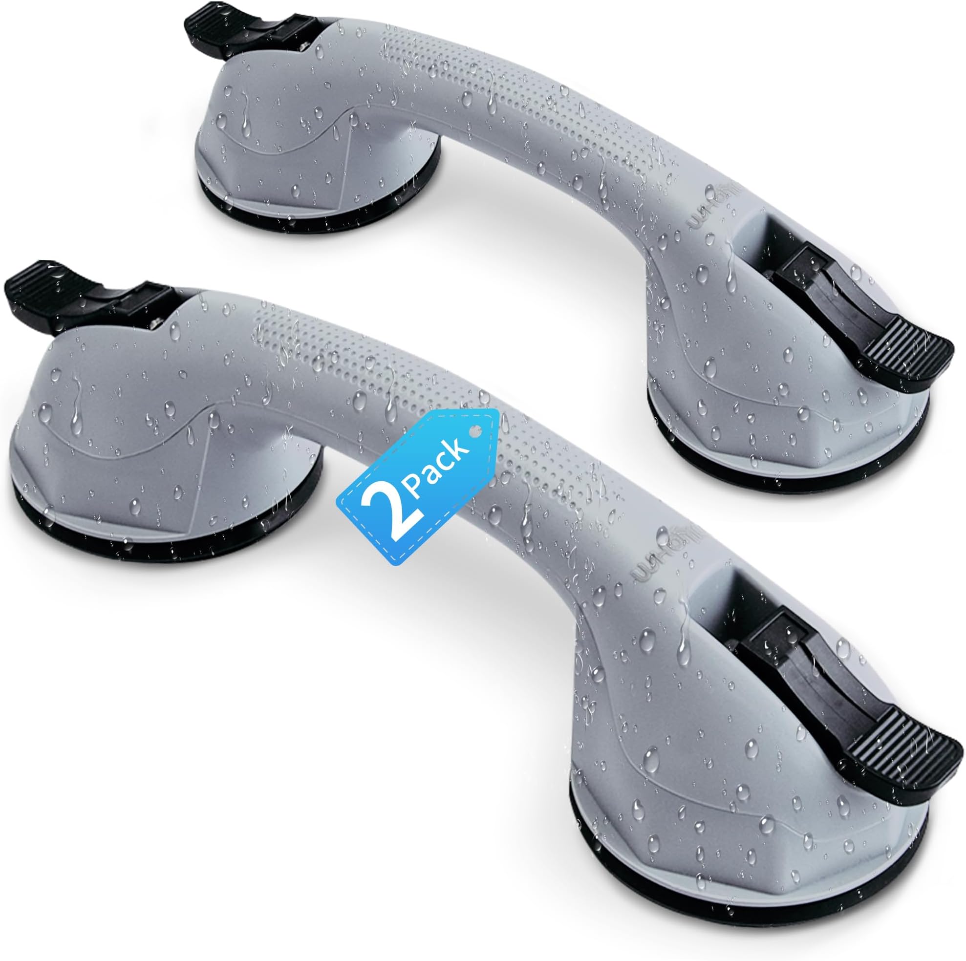 Amazon.com: Shower Handle - 2 Pack Suction Grab Bars for Bathtubs and ...