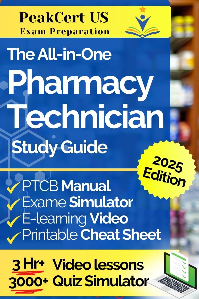 Amazon.com: Pharmacy Technician Study Guide: Complete Exam Prep with ...