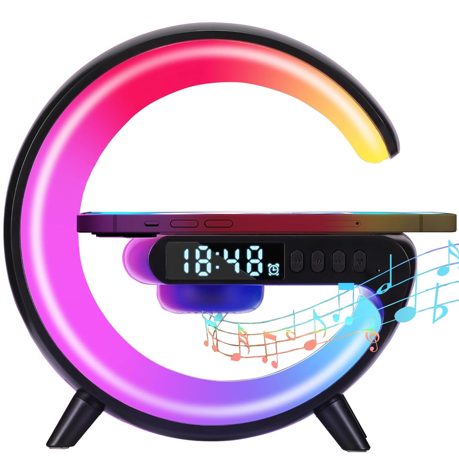 Mini G Atmosphere Lamp with Bluetooth Speaker, LED Table Lamp with ...