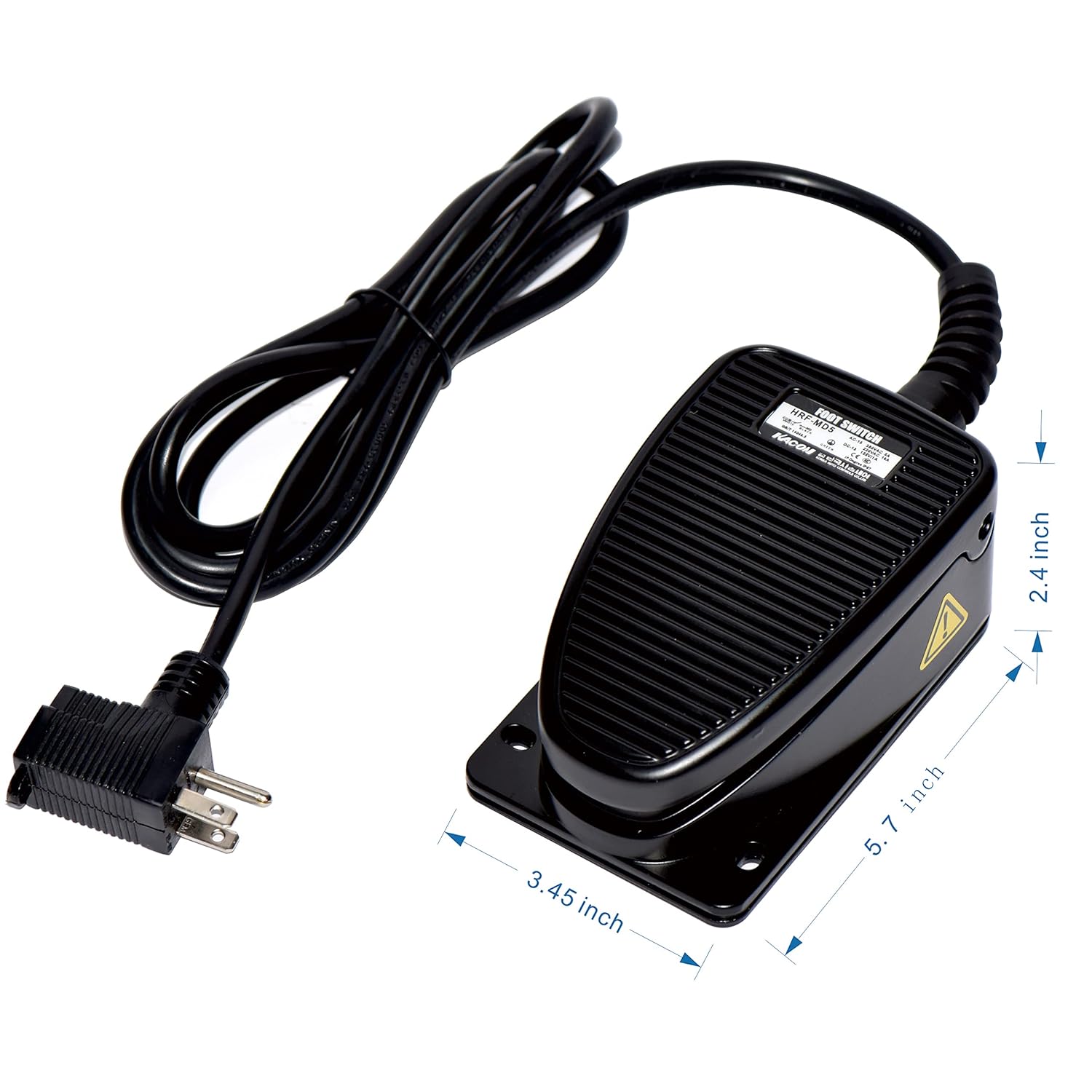 Kacon HRF-MD5 PBP, Momentary ON/Off Foot Switch, Piggyback Plug ...